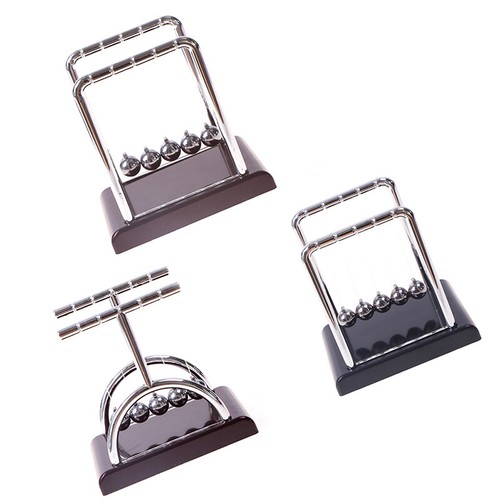 Crafts Newton's Cradle Desk Table Decor Metal Pendulum Ball Physics ...