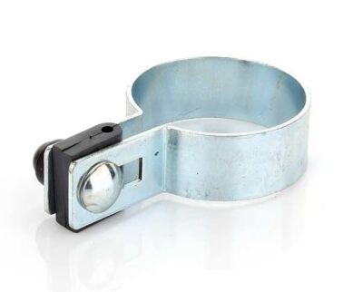 End clamp round SET ∅60mm galvanized fence clamp for fence posts post ...