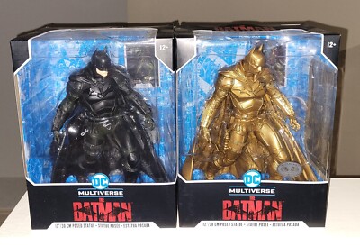 McFarlane DC Batman 12" Posed Statue Platinum Chase Edition v2 Movie ...