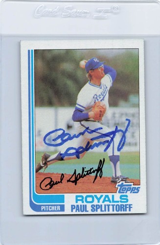 1982 Topps #759 Paul Splittorff Royals Signed Auto *H3550 | eBay
