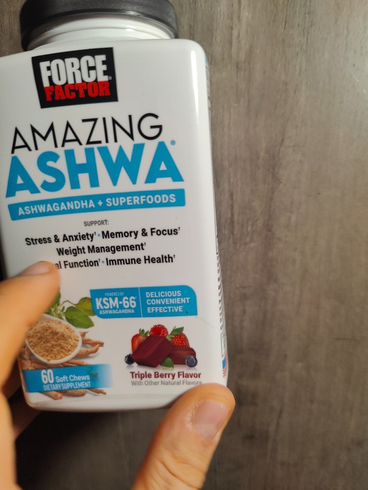 Force Factor Amazing Ashwa Milly grams Mind Body 60 soft chews ...