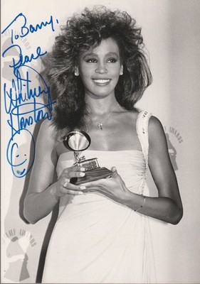 Whitney Houston (d.2012) Signed 5x7 Photo Autographed Photograph JSA ...