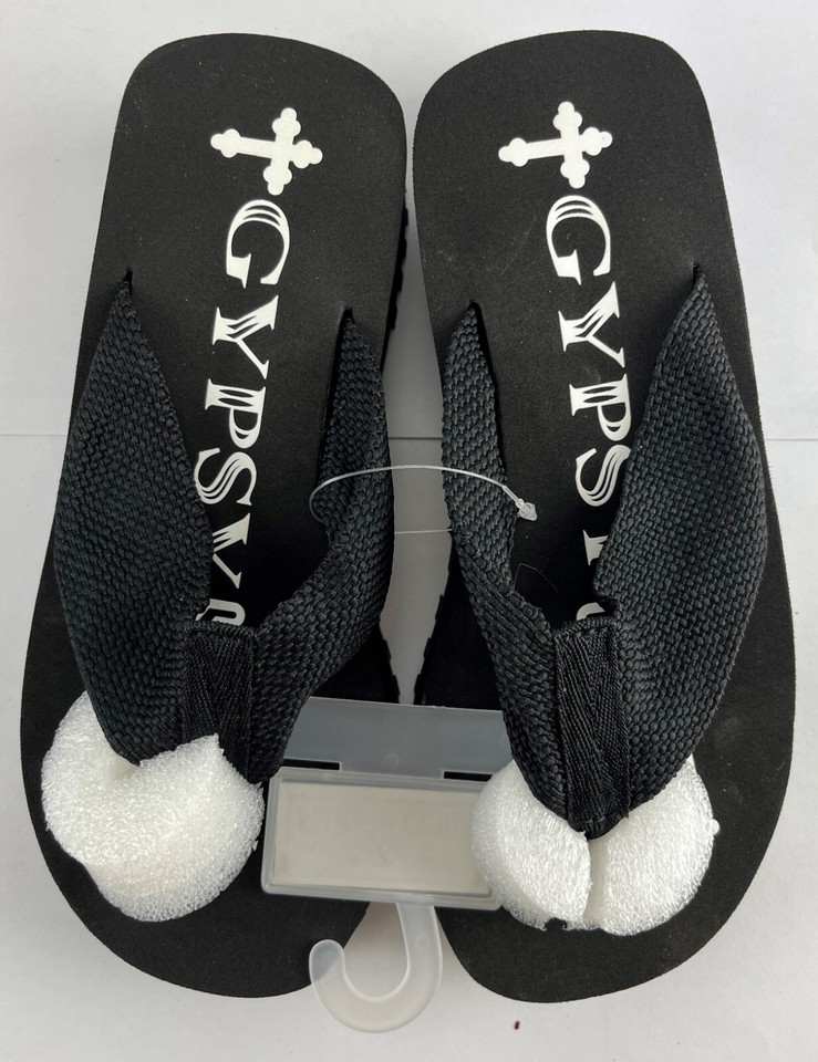 Gypsy Soule - 3" WEDGES Platform Heel Thong Sandals Heel Comfort Soles ...