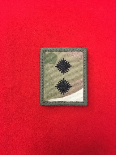 Multicam Lieutenant UBACS Combat Rank Slides Black LT Helmet Rank Patch ...