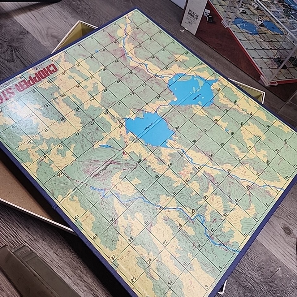 Vintage 1976 Chopper Strike Board Game Milton Bradley Military Strategy ...