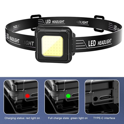 LED Super Bright Outdoor Headlamp USB Rechargeables Head-Mounted ...