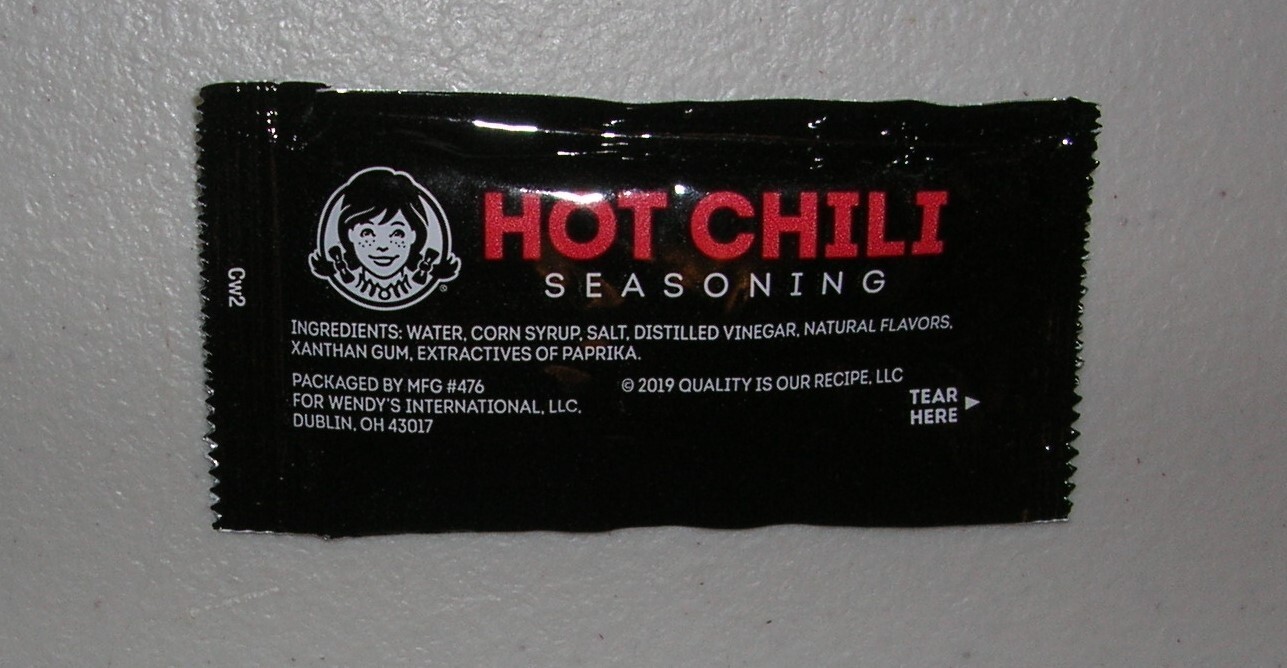 (50 Packets) Wendy's Hot Chili Seasoning Sauce Packets Wendys - Lot of ...