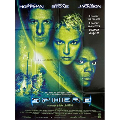 SPHERE Affiche de cinéma - 120x160 cm. - 1998 - Dustin Hoffman, Barry ...