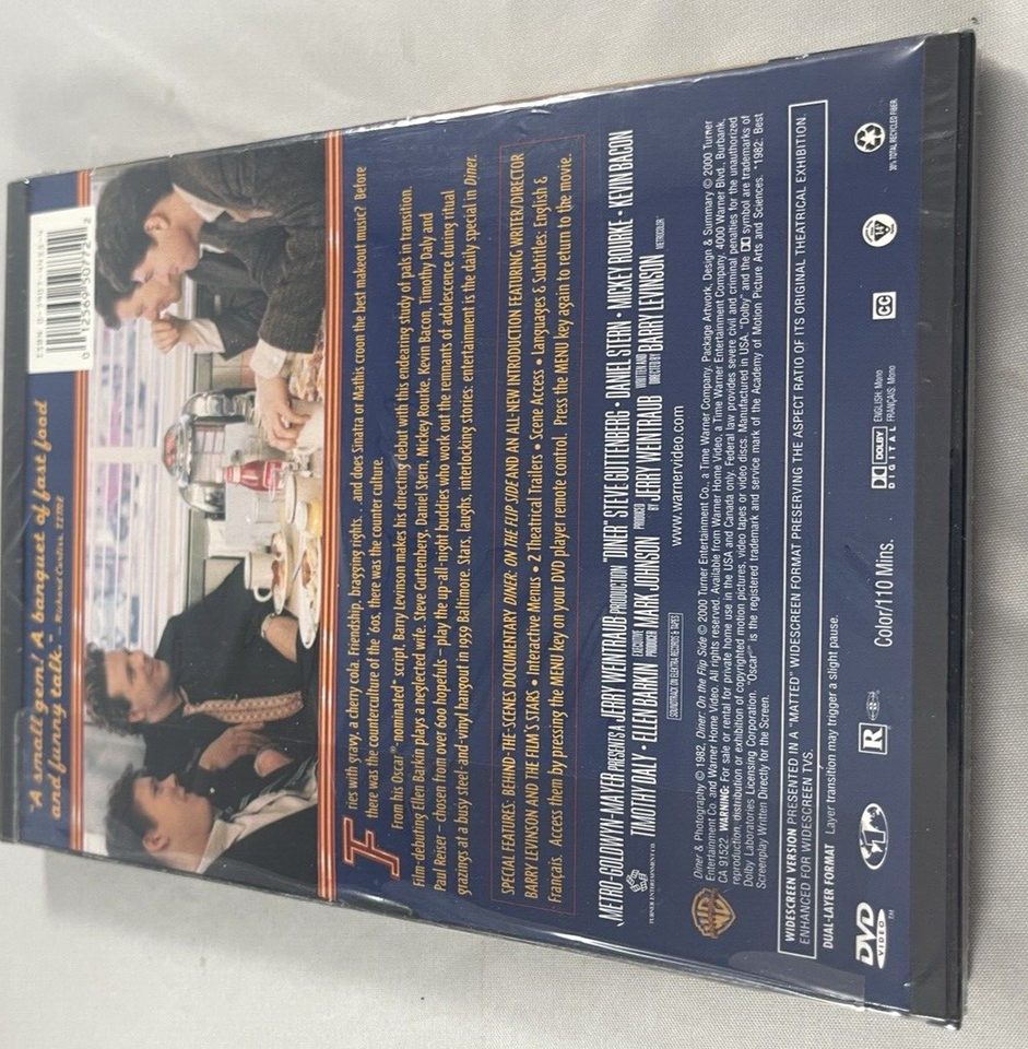 Diner DVD Snap case Widescreen Kevin Bacon Steve Guttenberg Mickey ...