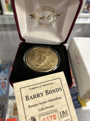 Barry Bonds Highland Mint Solid Bronze Series Medallion Coin #170/5000 ...
