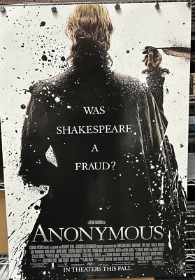 Anonymous 2011 27x40 Double-Sided Shakespeare Official Movie Poster | eBay