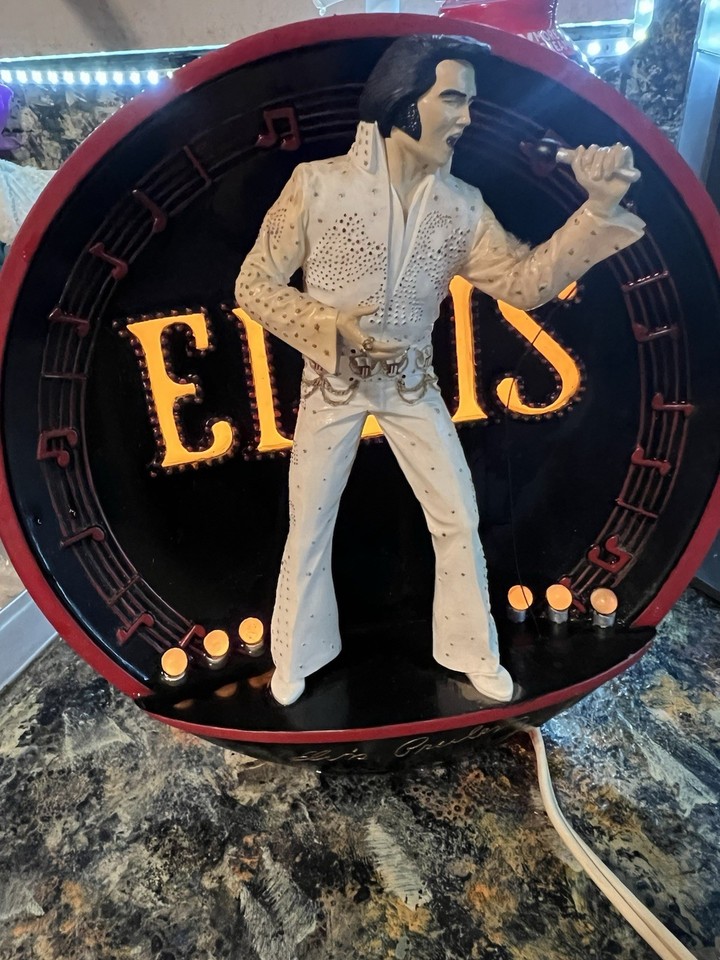 Elvis in the Spotlight"On Stage in Hawaii Lighted Plate #A2391 COA | eBay