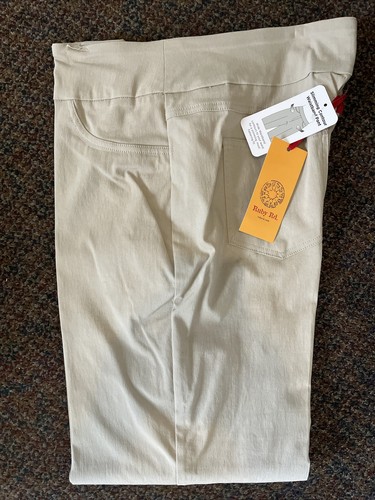 Ruby Rd. Slimming Contour Waistband Pant Stretch Chino Beige Pockets 16 ...