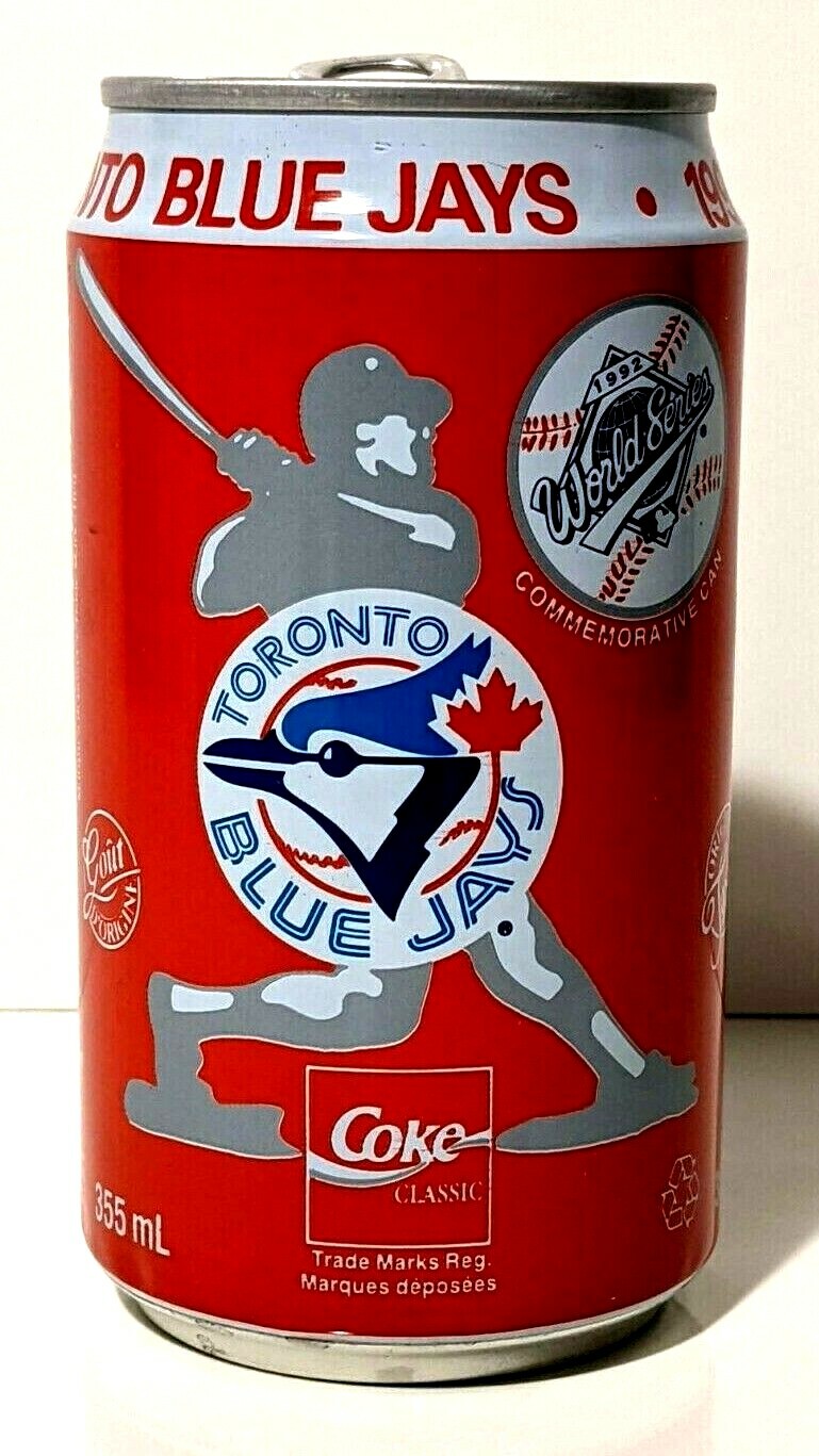 vtg rare Coca-Cola Coke WORLD SERIES TORONTO BLUE JAYS 1992 baseball ...