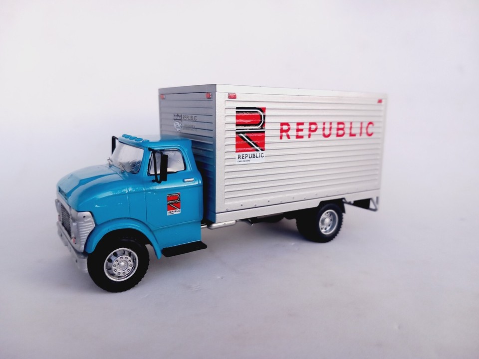 1/50 o scale 3d printed 1963 Ford N600 truck handmade custom kit bash ...