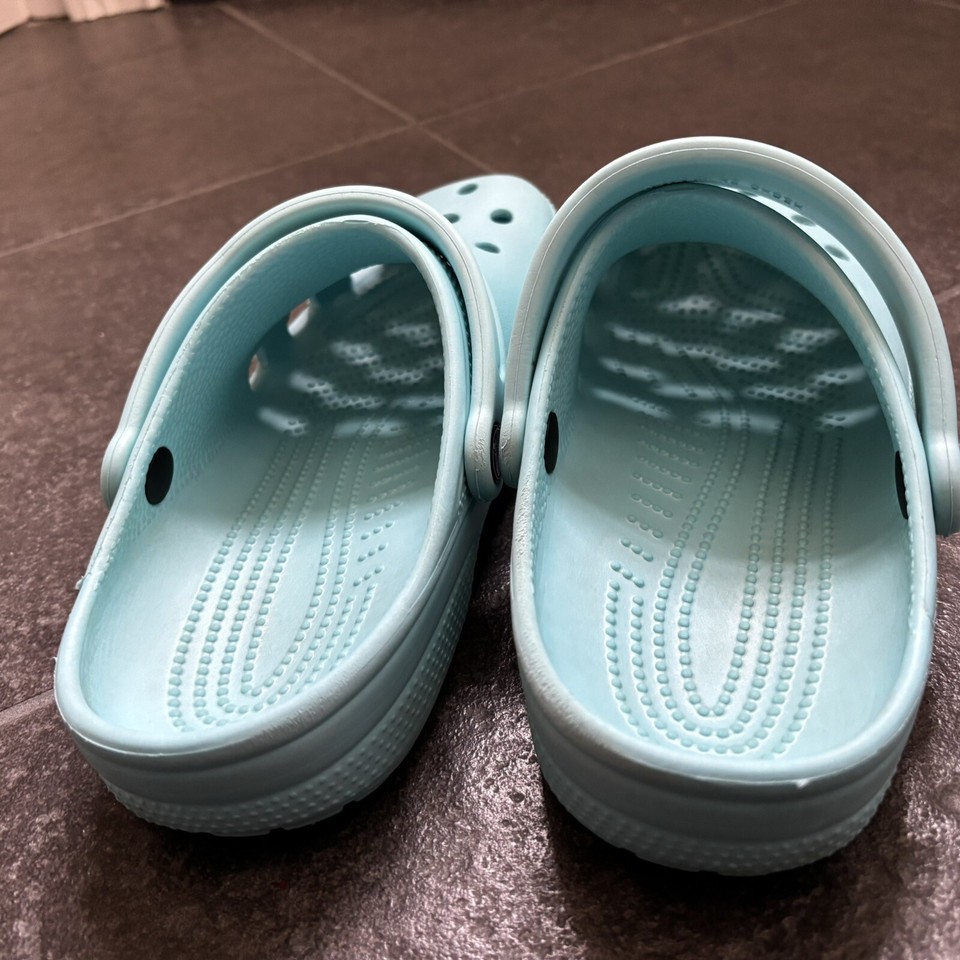 Crocs Classic Clogs Sling Back Slip On Teal Blue Adult Unisex Size W8 ...