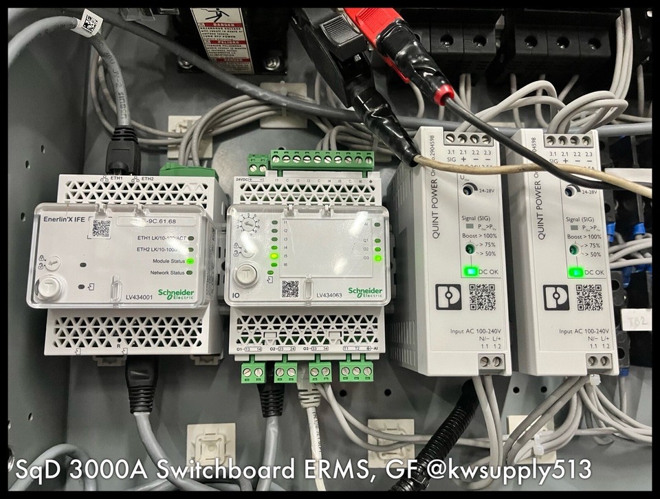 Square D QED 3000A Switchboard 480V 3P/4W with 1600/2000A Sections ERMS ...