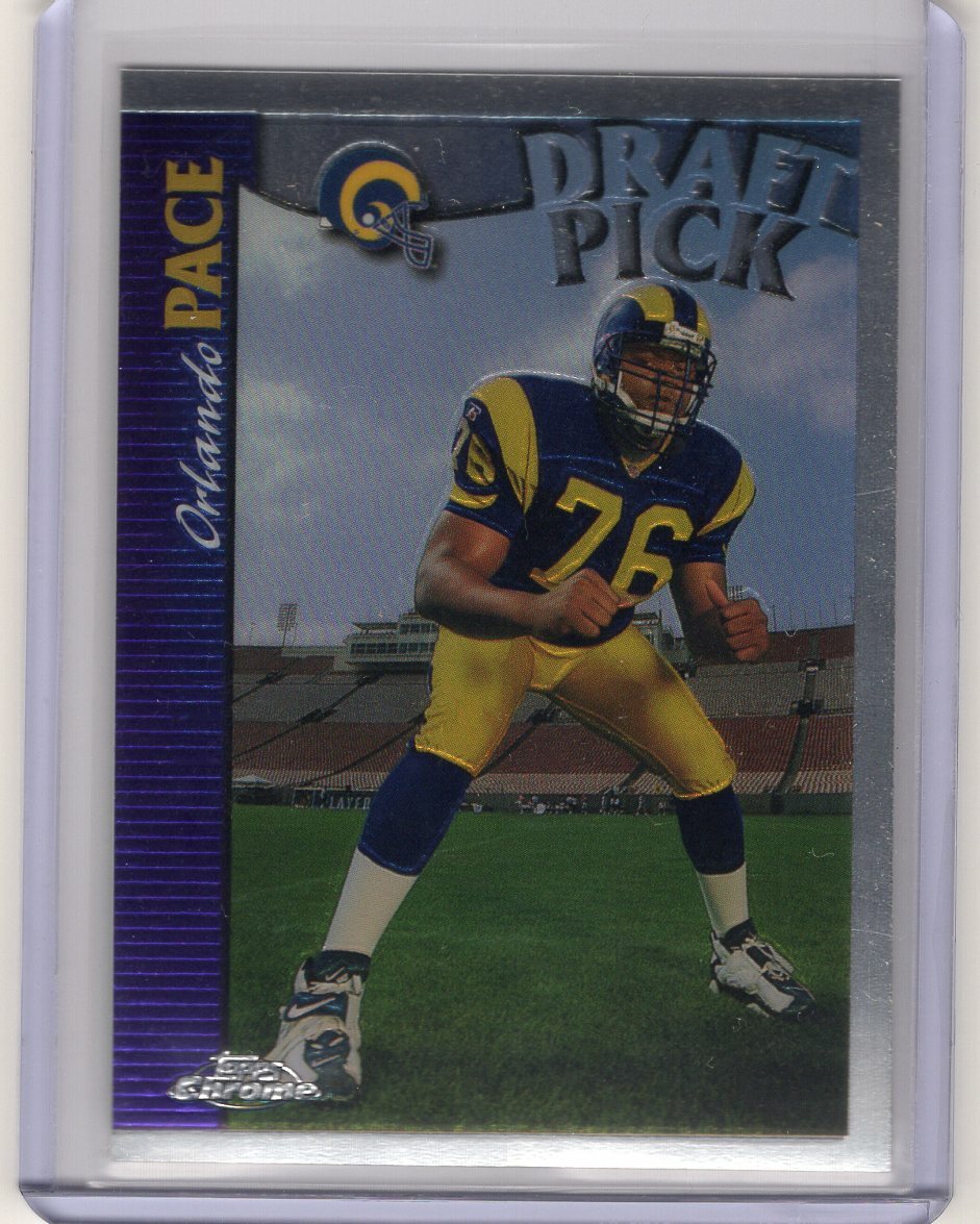 ORLANDO PACE 1997 Topps Chrome ROOKIE CARD #153 - RAMS | eBay