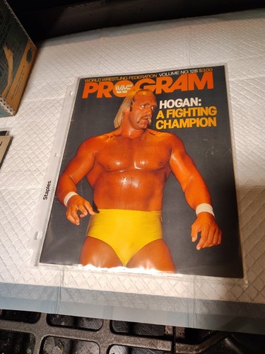 VINTAGE (WWF) WRESTLING PROGRAM/ HULK HOGAN COVER #128/ SEE PHOTOS | eBay