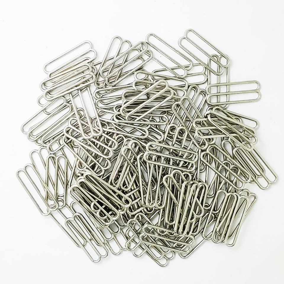 100Pcs Metal Bra Strap Clasps Bra Slide Buckle Bikini Lingerie ...