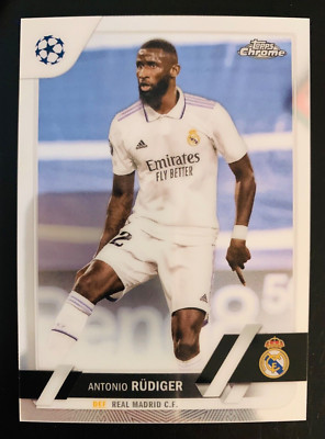 2022-23 Topps Chrome UEFA UCC # 58 Antonio Rudiger Real Madrid card | eBay