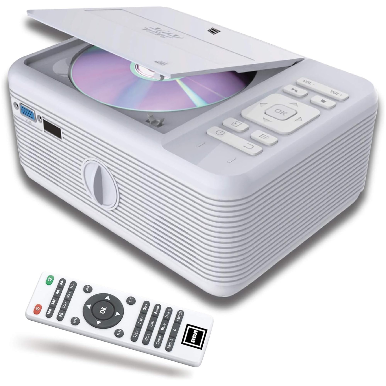RCA Projector With Built-in Bluetooth & DVD Player - Movie Projector ...