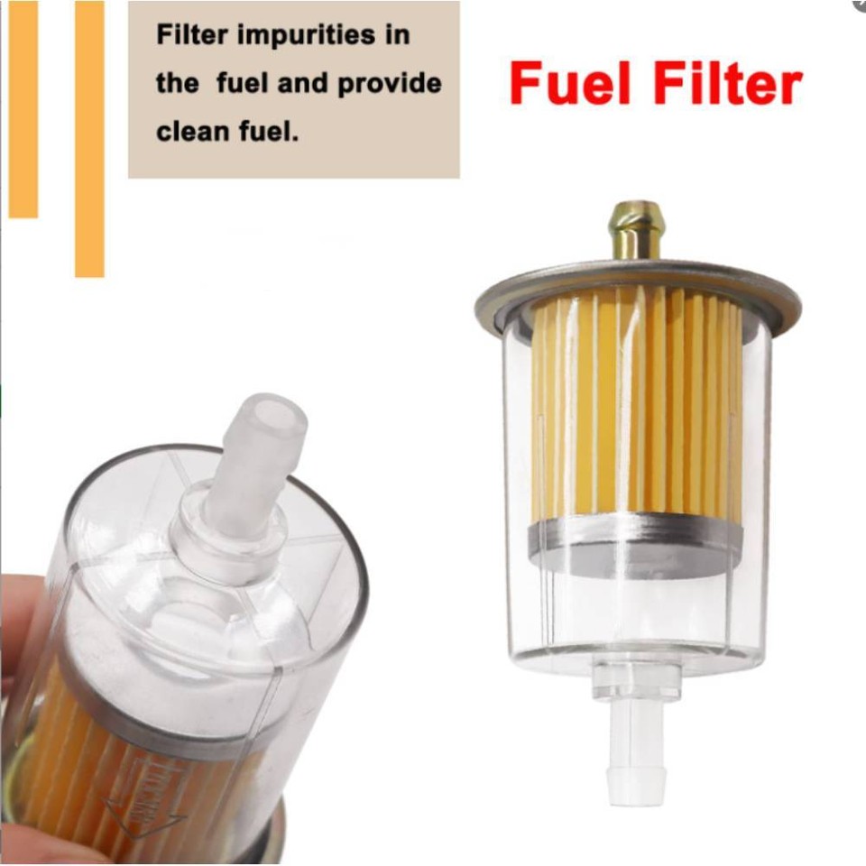 4pcs 3/8 inch Universal Gas Inline Fuel Filters with Magnet for Cars ...