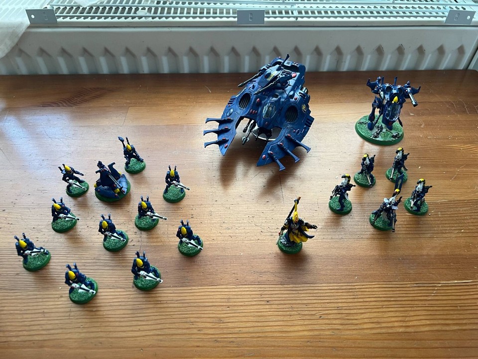 Warhammer 40k Plastic Eldar Battleforce plus metal Farseer, painted | eBay