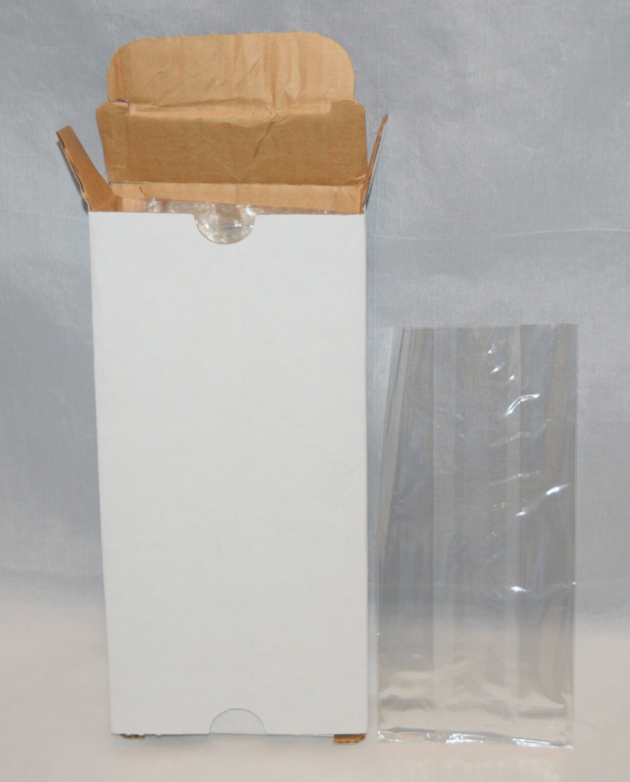 Box of 100 Clear 3-1/2" x 2" x 7-1/2" Temkin Simplex Polypropylene Bags ...