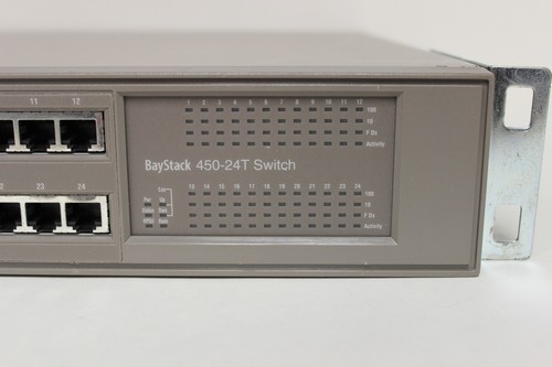 BAY NETWORKS AL2012A14 BAYSTACK 450-24T SWITCH 24 PORT WITH 450-1SX MDA ...