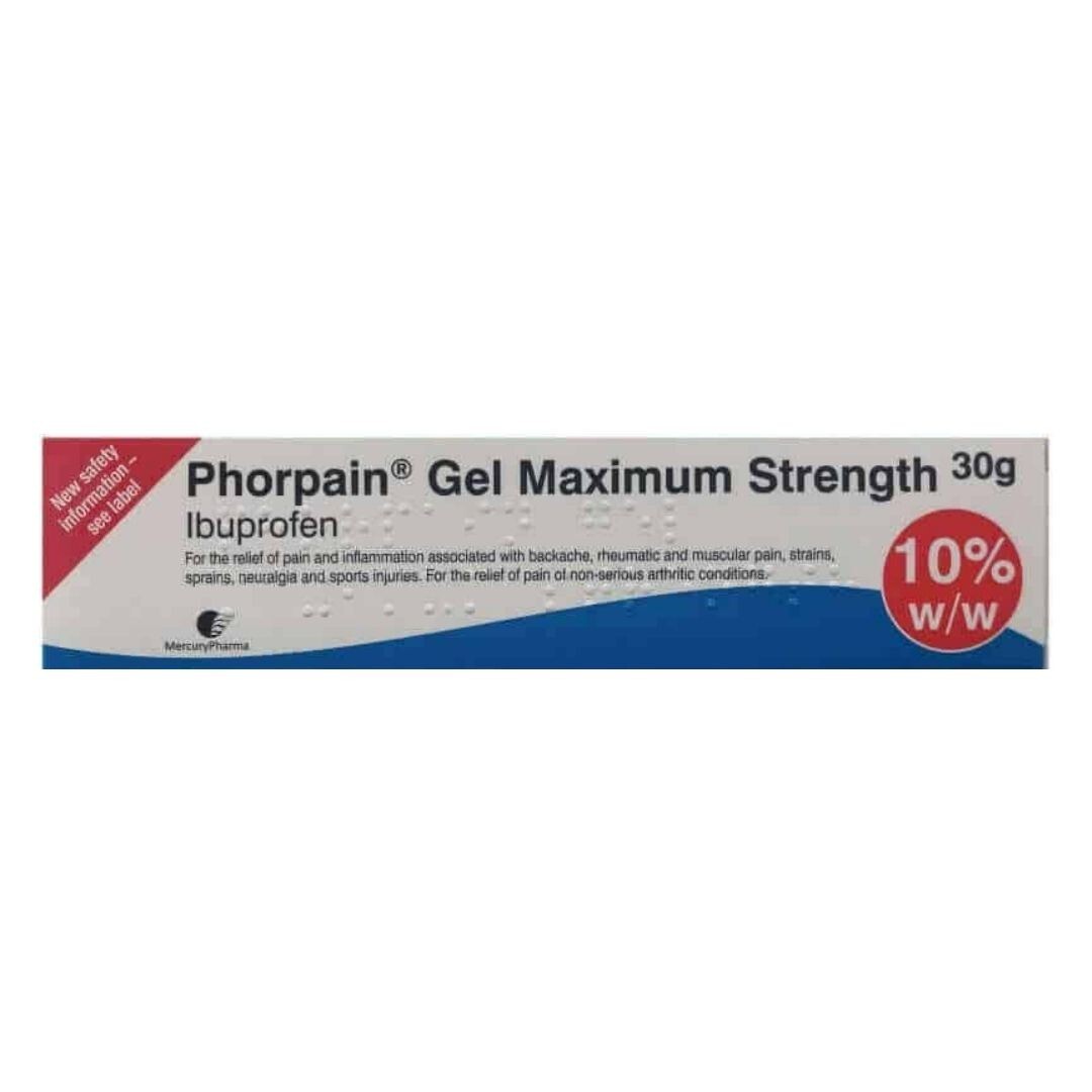 Phorpain 10% Anti Inflammatory Sprains Pain Relief Gel - 30g | eBay