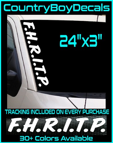 FHRITP Vinyl Decal Sticker F Her Right In The P Diesel Truck Car Funny ...
