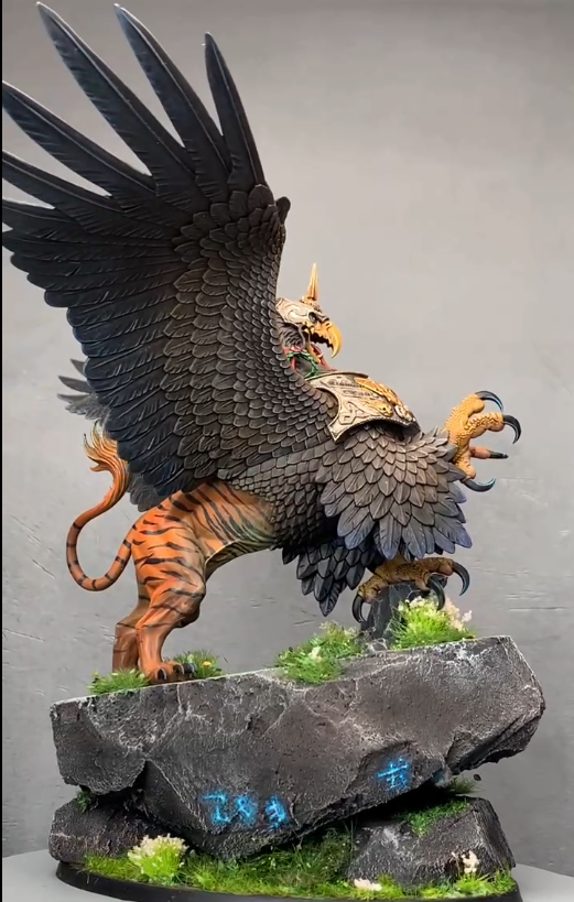 Warhammer AOS Battlemage on Griffon Freeguild General on Griffon ...