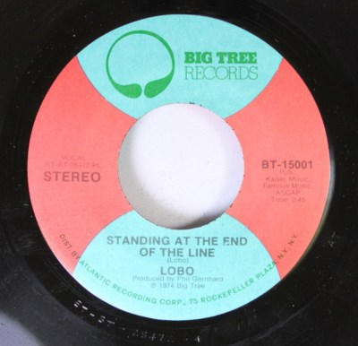 Rock 45 Lobo - Standing At The End Of The Line / Stoney On Big Tree ...
