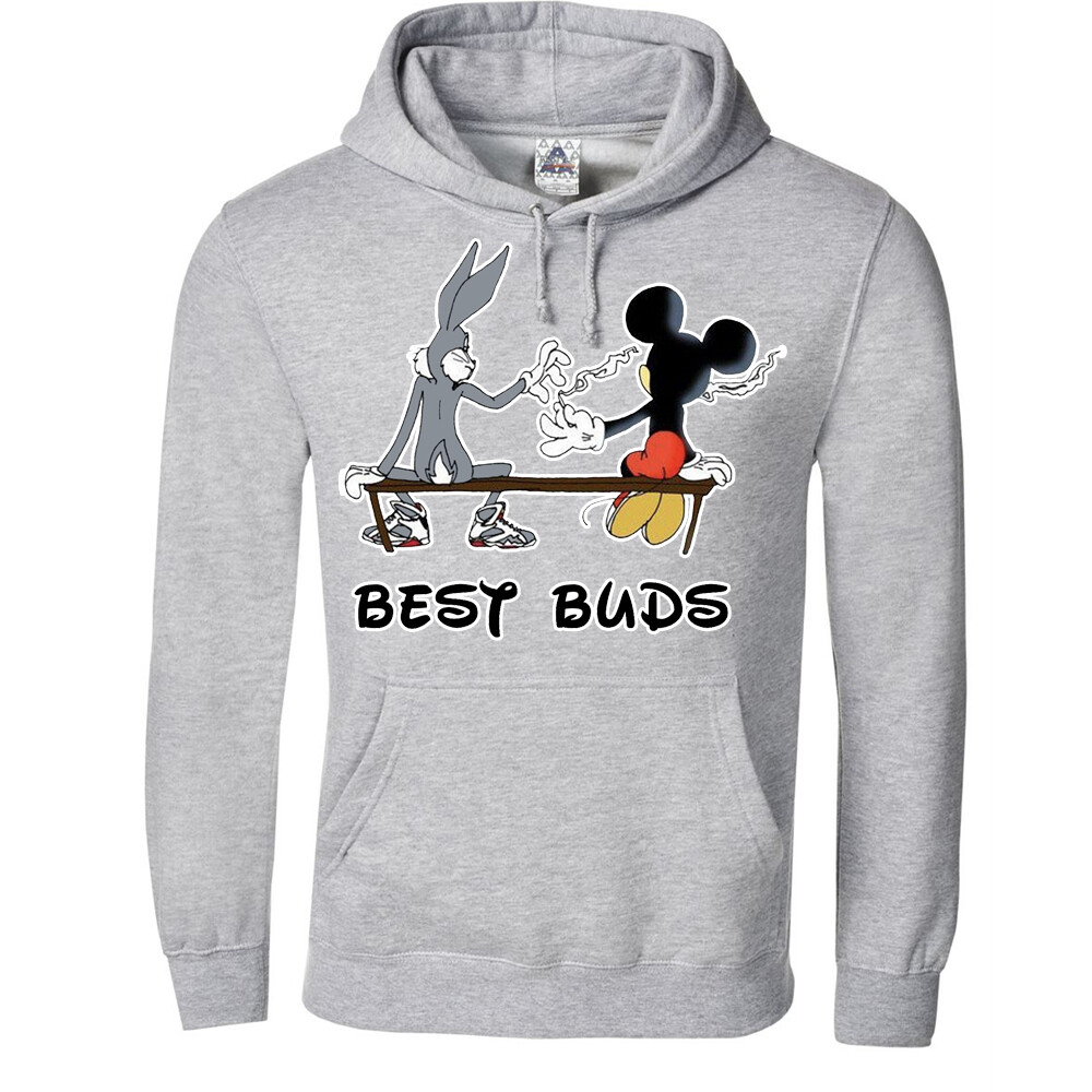 Mickey Mouse Smoking Weed Black And White