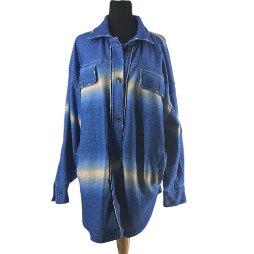 Free People Shacket deep sea combo boho beach vibes coastal warm soft ...