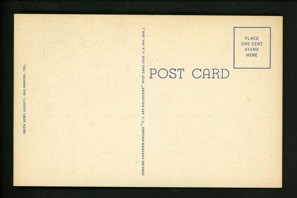 Military Large Letter linen postcard AAF Navigation School San Marcos ...