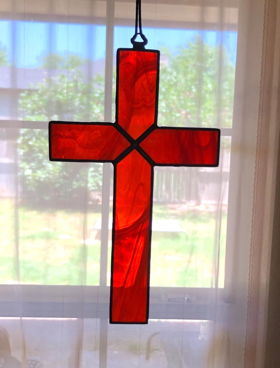 Simple Stained Glass Cross