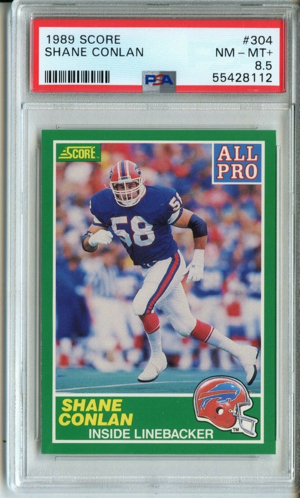 1989 Score #304 Shane Conlan All Pro PSA 8.5 NM-Mint + Buffalo Bills | eBay