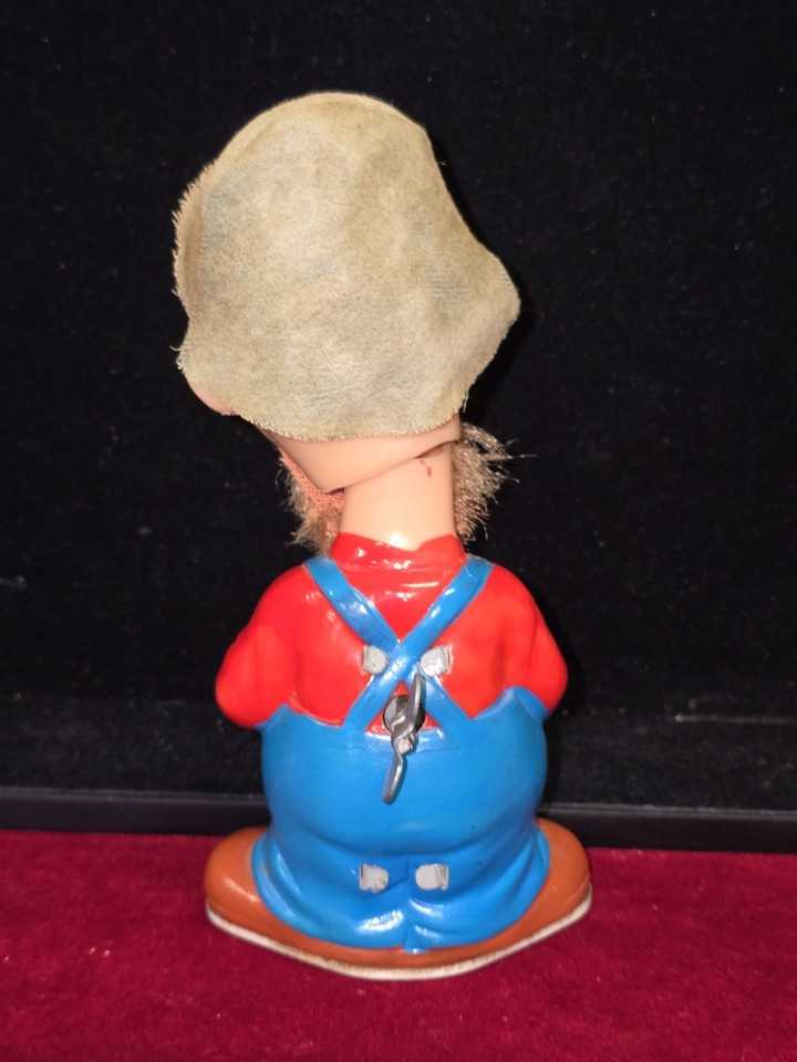 MCM Vintage 6" Alps Wind Up Action Toy Hillbilly Band HOBO made in ...