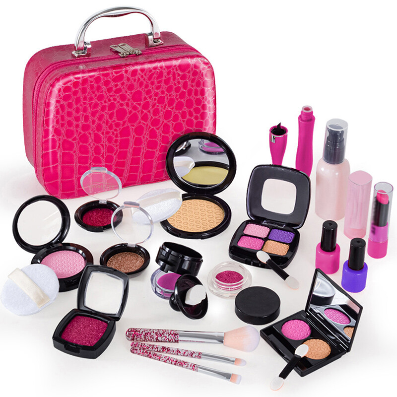 Kids Makeup Kit for Girls, Real Washable Makeup Set for Girls, Makeup ...