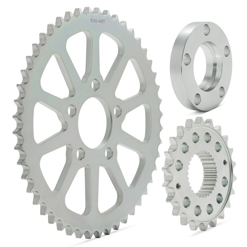 22T-48T Chain Sprocket Conversion Kit for Harley Softail Deluxe Fatboy ...