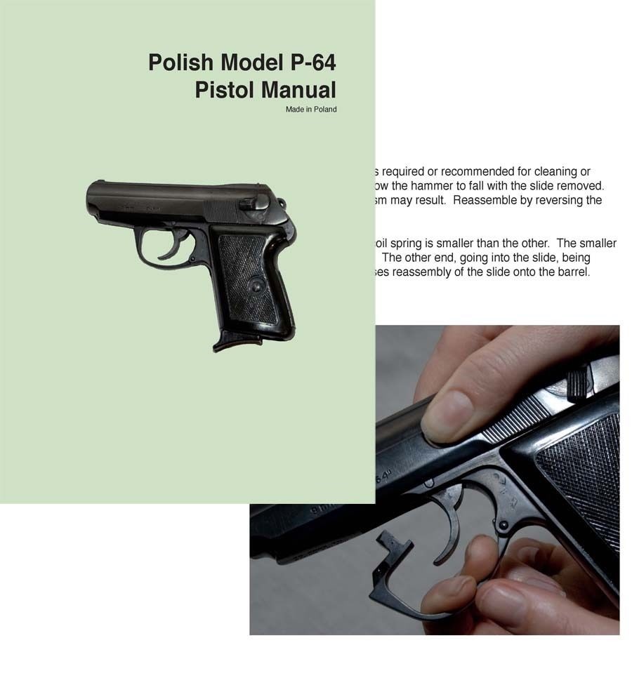 P-64 9mm Makarov Pistol Manual (Polish) | eBay