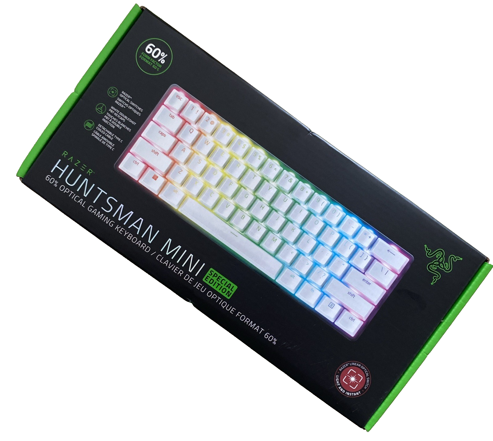 Razer Huntsman Mini 60 TKL Gaming Keyboard - Black (RZ03-03390500-R3U1 ...