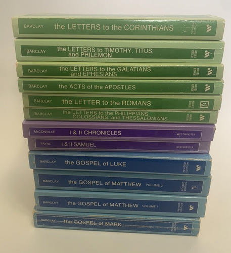 The Daily Study Bible Series Lot Of 12 Barclay Luke Matthew Samuel ...