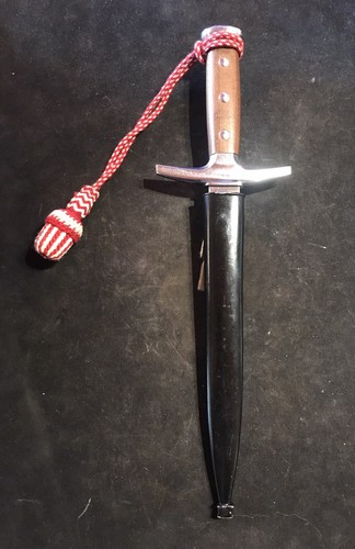 WW2 OFFICERS DAGGER &SCABBARD TASSEL ELSENER SCHWYZ #48531 BLACK STEEL ...