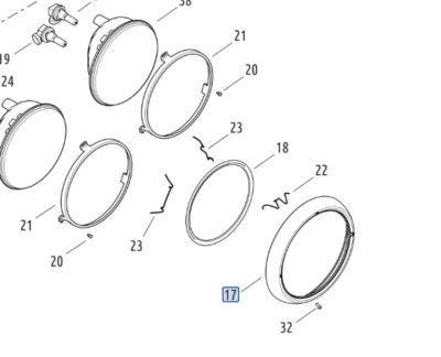 Harley-Davidson Chrome Touring Headlamp Trim Rings 67712-83b SALE! | eBay
