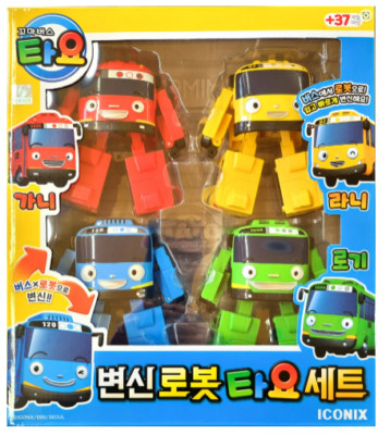 Tayo Little Bus Transformer Robot 4-Type Full Set-GANI LANI ROGI TAYO/k ...