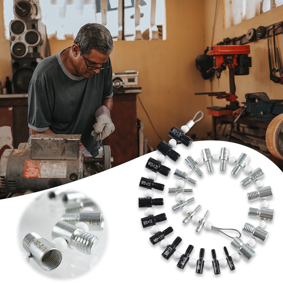 Universal Inch & Metric Thread Tester Lightweight Bolt 26 Male/Female ...