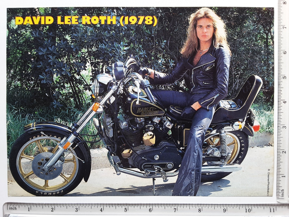 VAN HALEN DAVID LEE ROTH VINTAGE FULL PAGE 80'S MAGAZINE PINUP POSTER ...